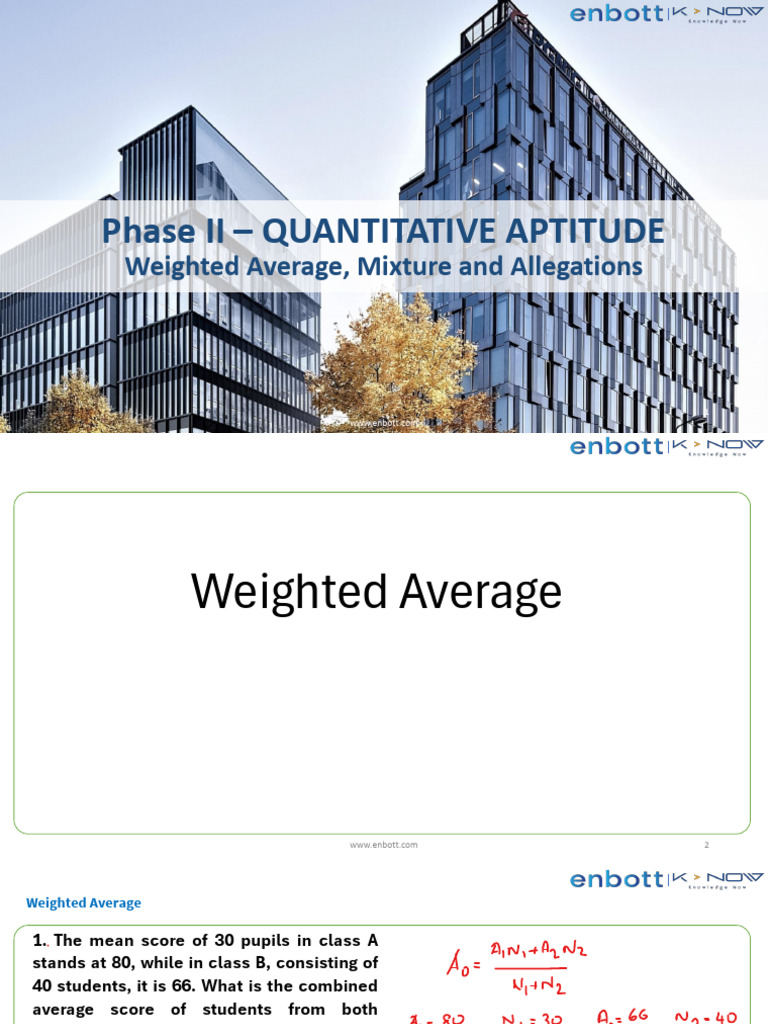 Session 2 - Weighted Average, Mixture and Allegation | PDF | Ratio ...