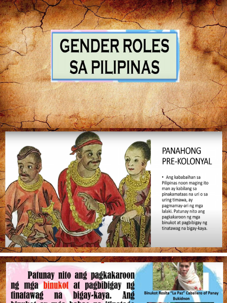 Lesson 2 - Gender Roles Sapilipinas | PDF