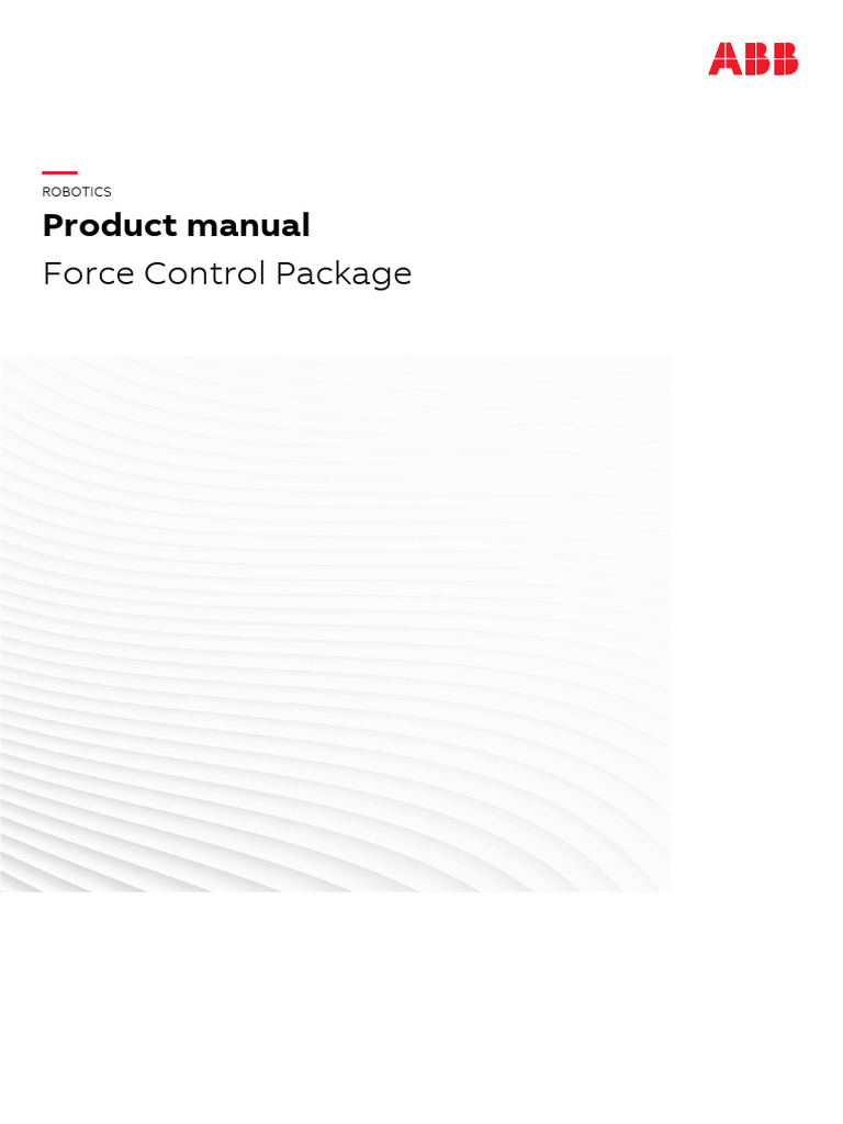 Product Manual - Force Control Package | PDF | Specification (Technical ...