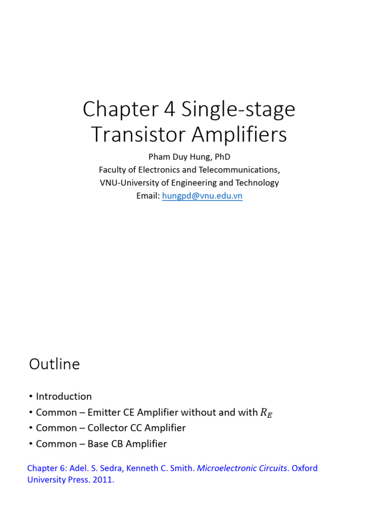Chapter4 (2) | PDF | Amplifier | Electronic Circuits