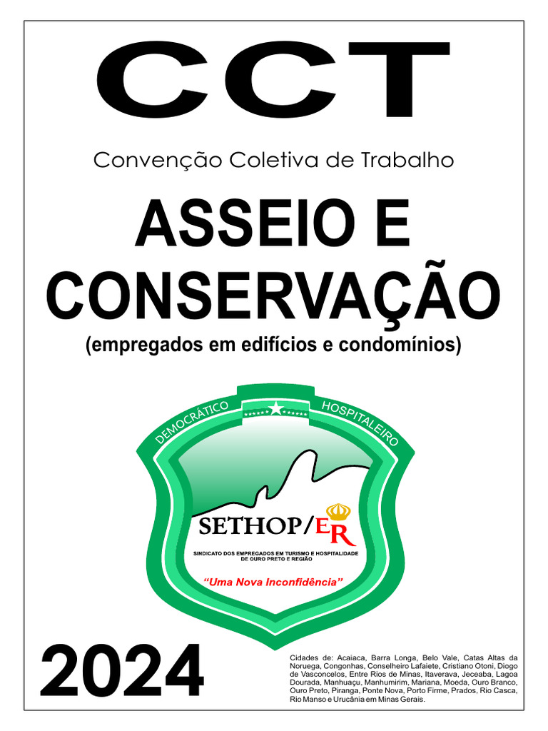 Asseio E Conservação: Convenção Coletiva de Trabalho | PDF | Hora extra ...