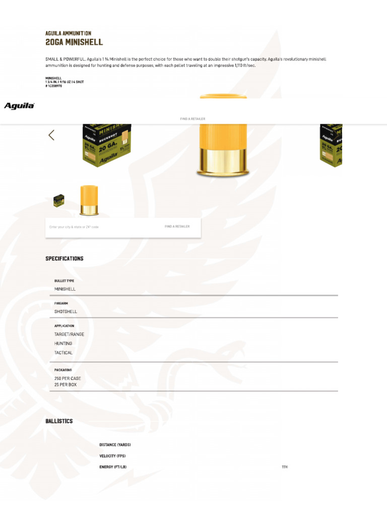 20 Gauge Mini Shell | PDF