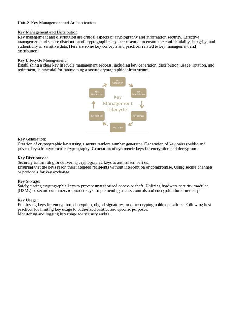 Unit-2 | PDF | Public Key Certificate | Key (Cryptography)