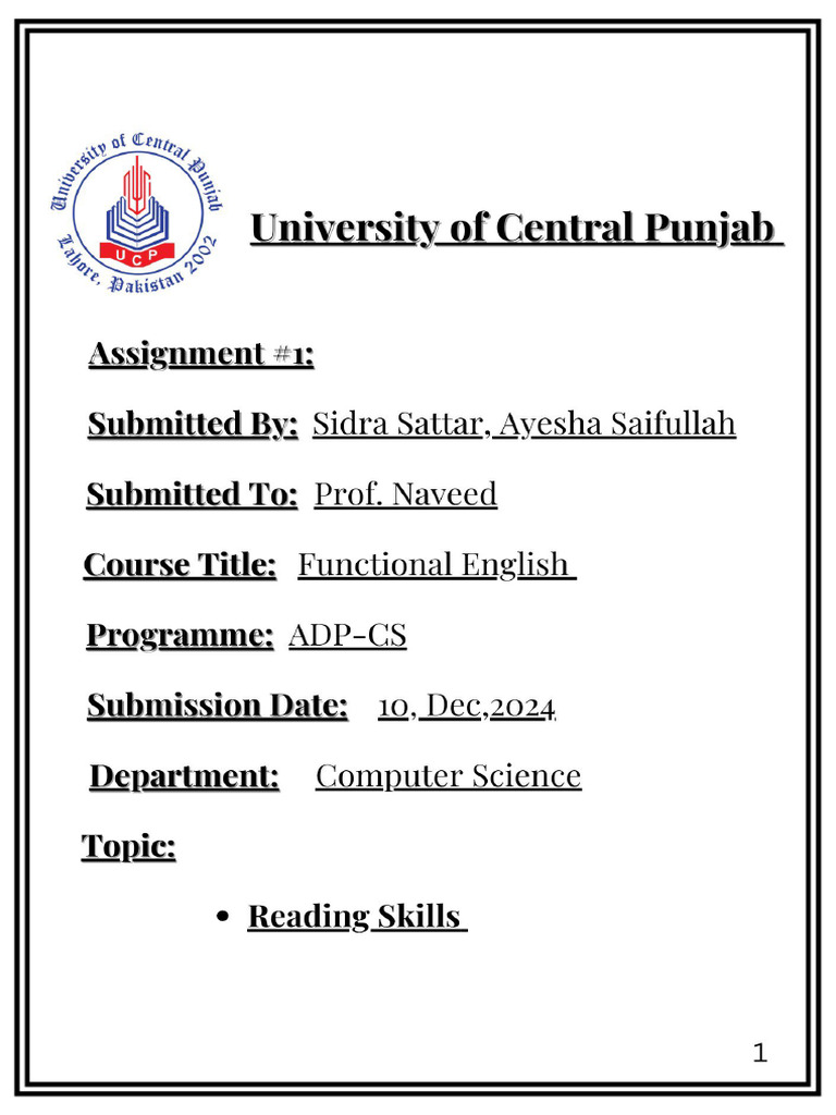 English assignment | PDF