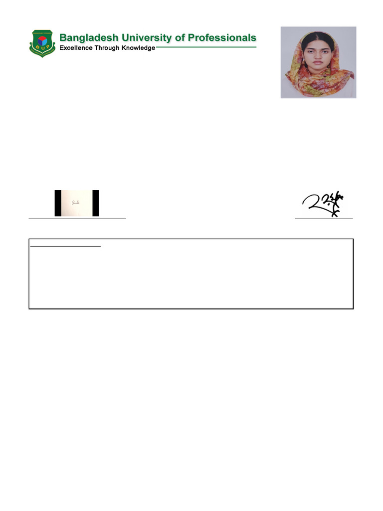 BUP Admit Card | PDF