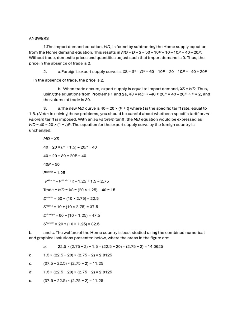 Ps 5 answer | PDF | Economic Surplus | Economies