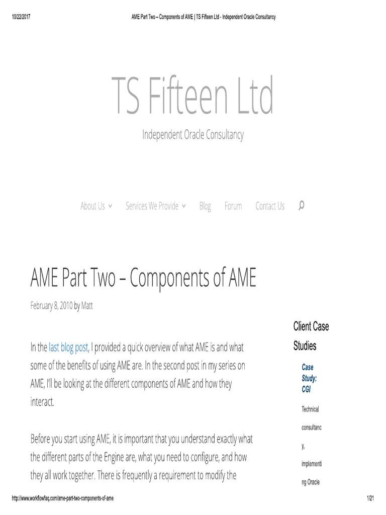 AME Part Two – Components of AME _ TS F.. | PDF