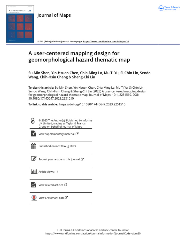 2023 - A User Centered Mapping Design For Geomorphological Hazard ...