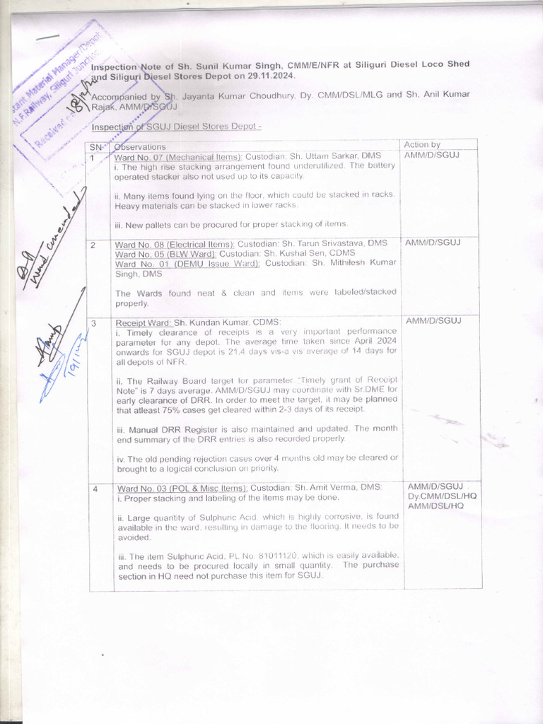 CMM - E - Inspection Note | PDF