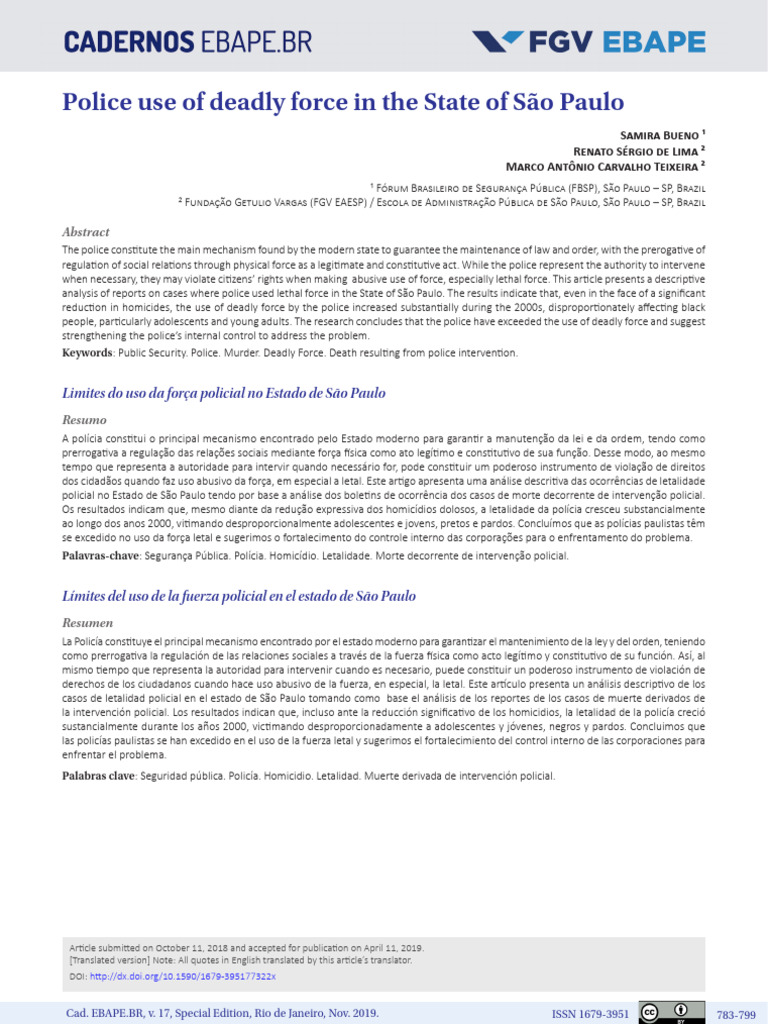 Use of Deadly Force SP | PDF | Police | Violence