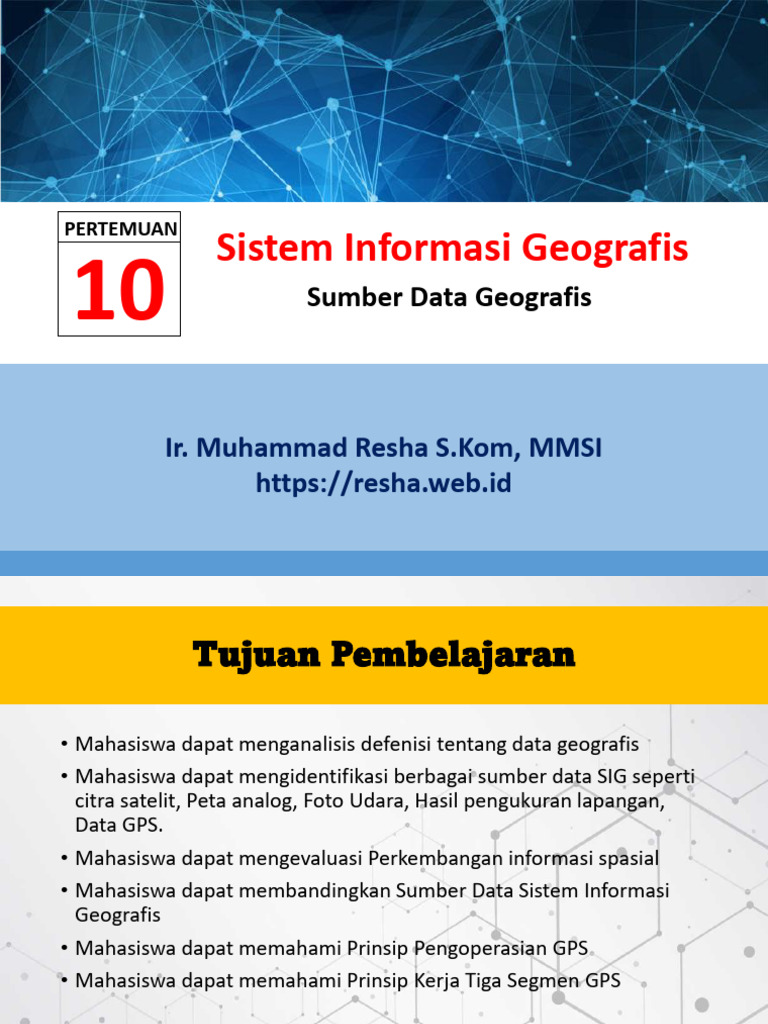 SIG-Pertemuan-10-Sumber-Data-Geografis | PDF