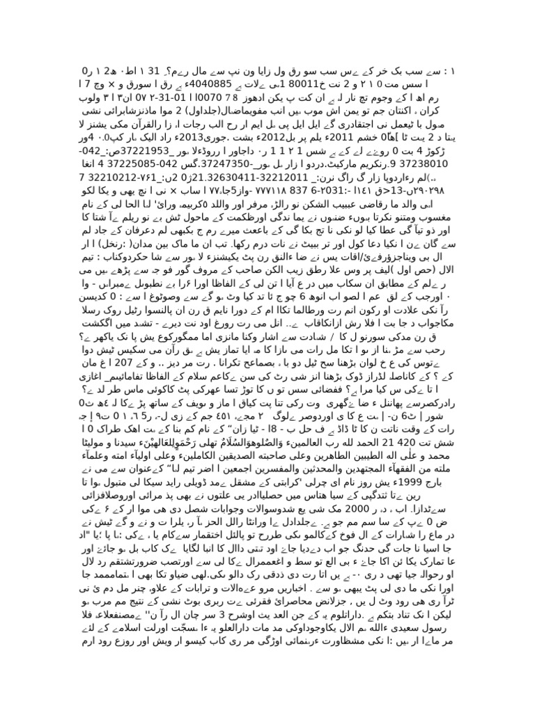 Corrected Urdu Document | PDF