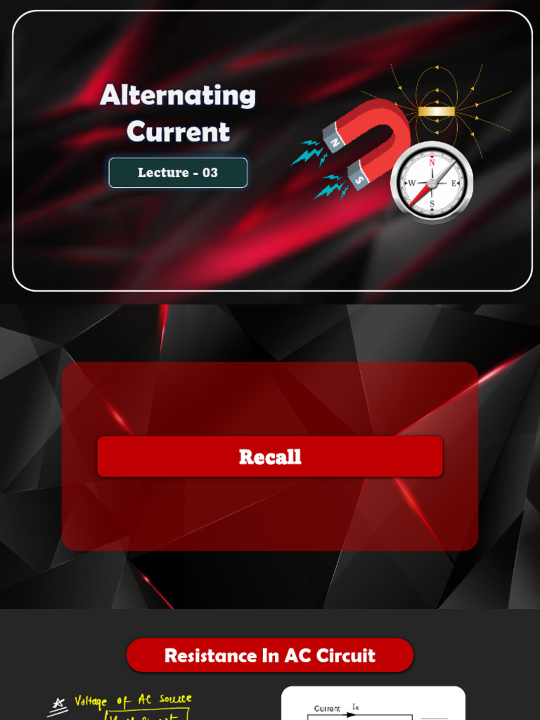 AC Circuit Components and Analysis | PDF