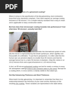 Zinc Coating Thickness Conversion Guide | PDF
