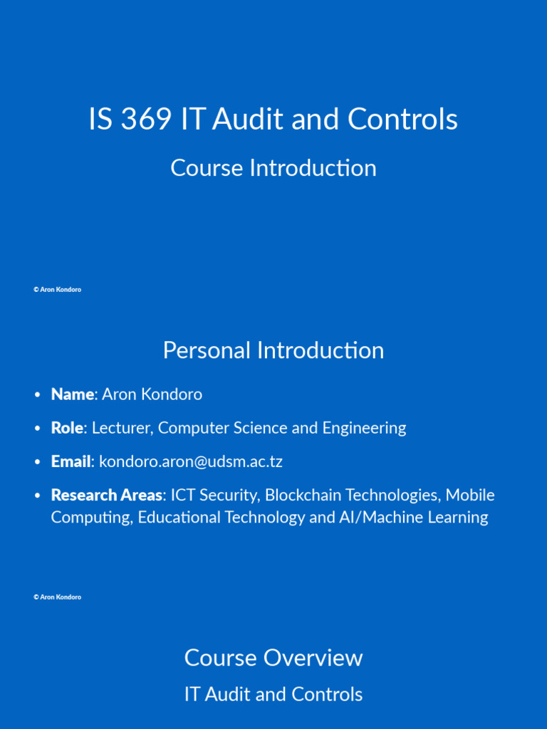 Introduction Lecture (1) | PDF | Audit | Computer Security