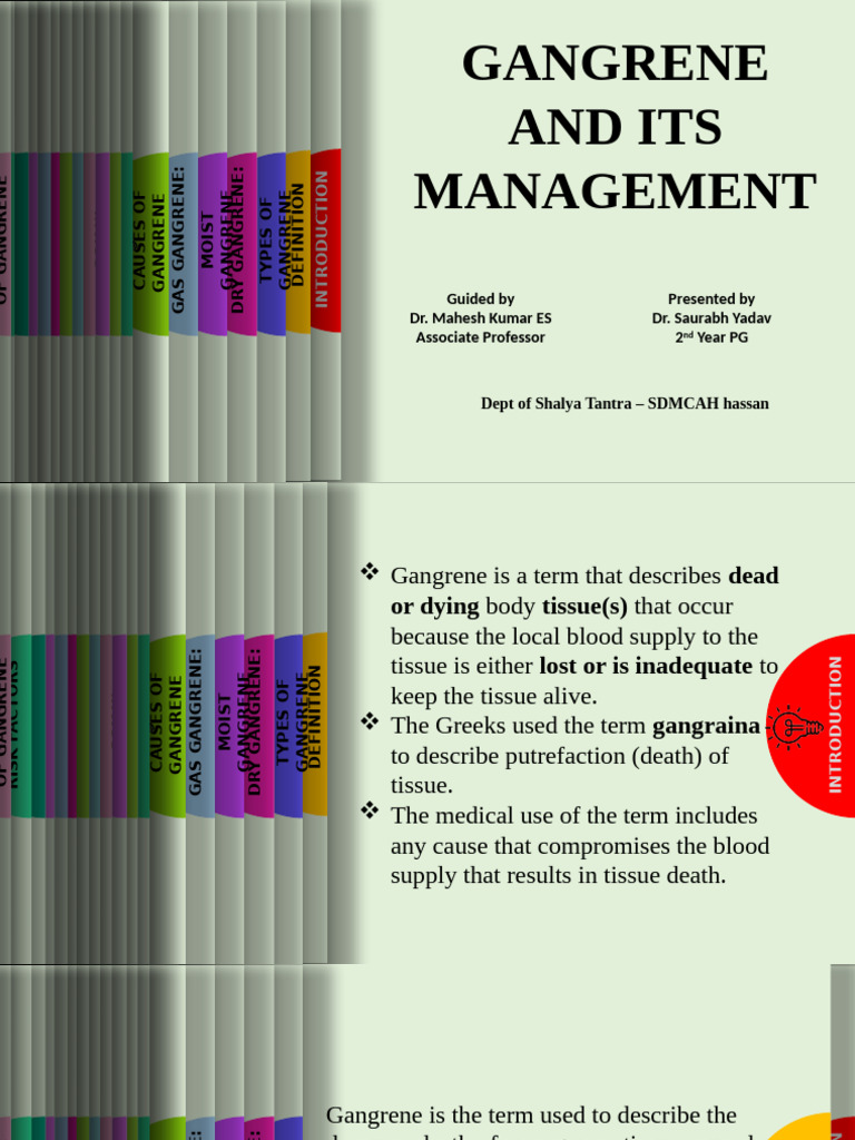 GANG | PDF | Necrosis | Medical Specialties