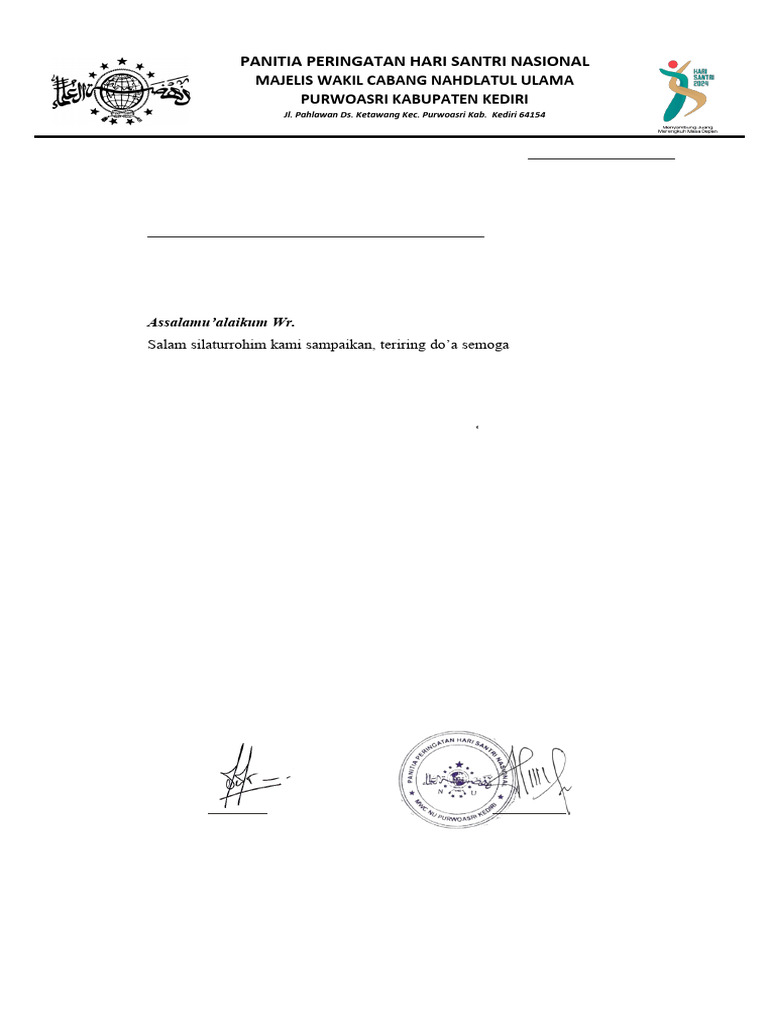 UNDANGAN LPJ PANITIA HSN | PDF