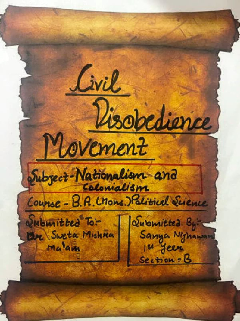 Civil Disobedience Project | PDF