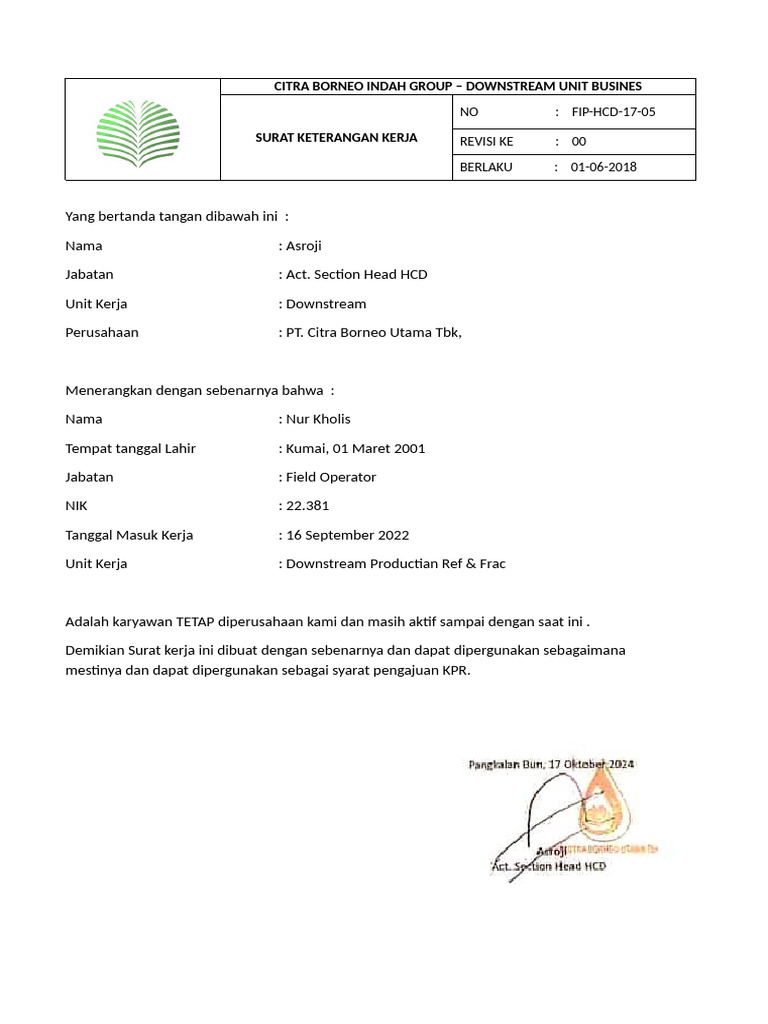 Citra Borneo Indah Group | PDF