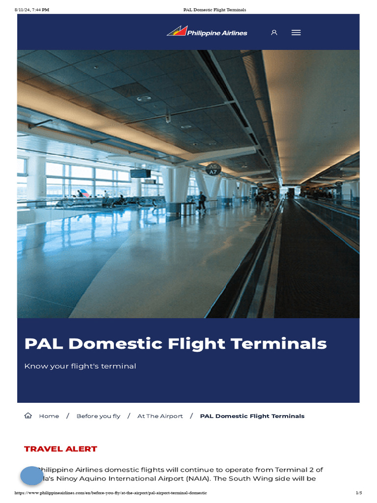 PAL Domestic Flight Terminals | PDF | Transport Infrastructure | Civil ...