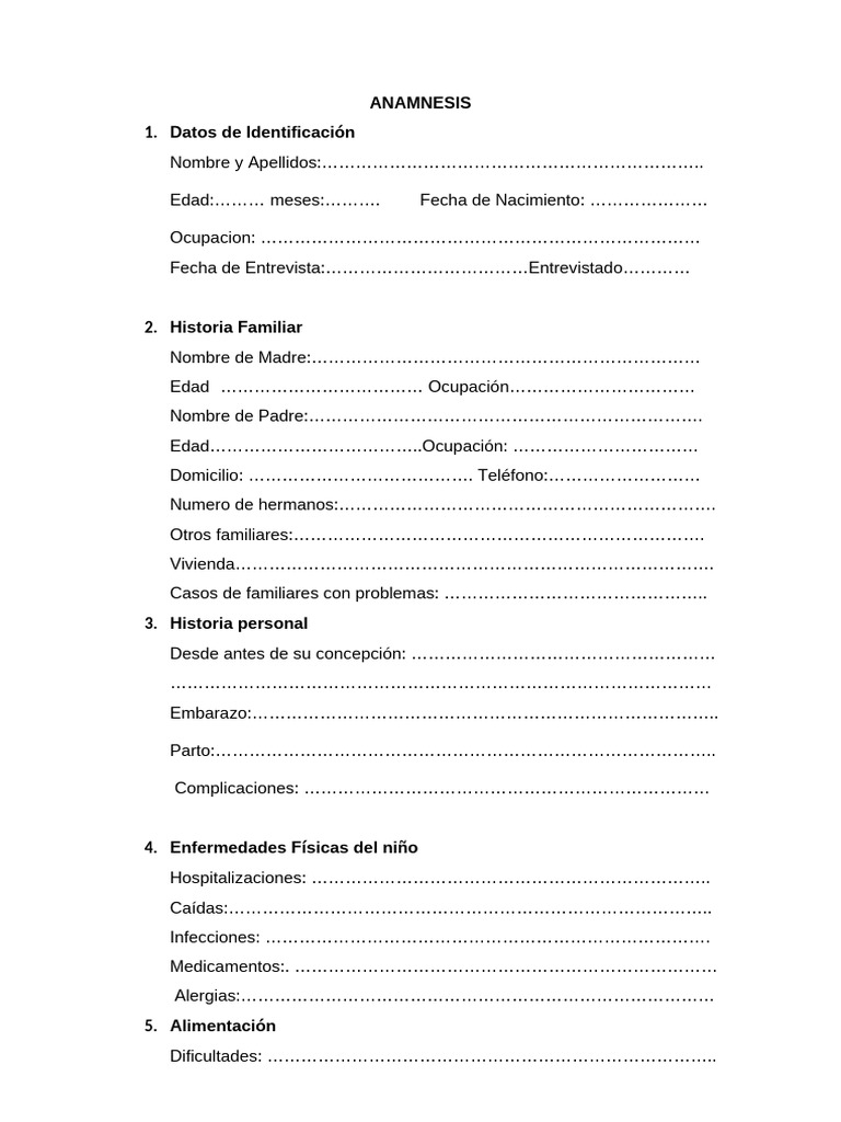 ANAMNESIS | PDF