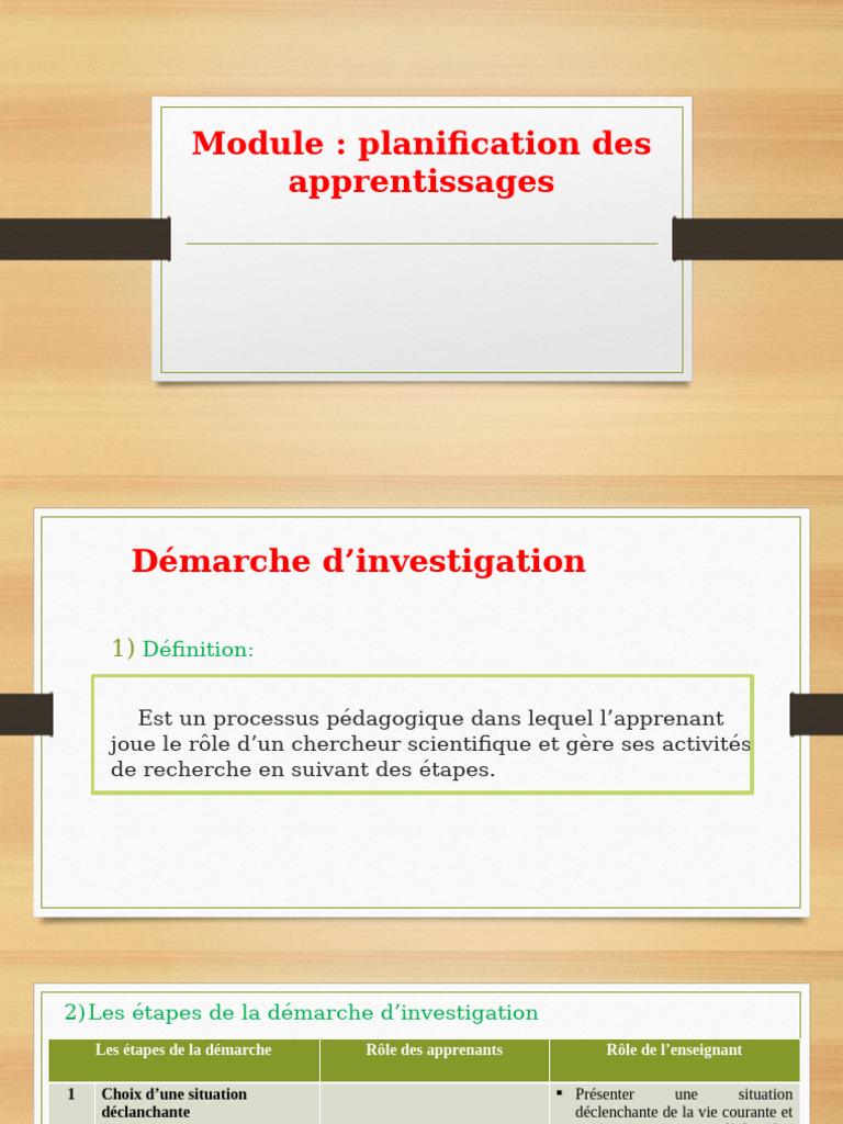 Démarche d'investigation en apprentissage | PDF | Pédagogie | Cognition