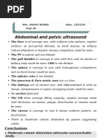 Usg Upper Abdomen Report Format | PDF