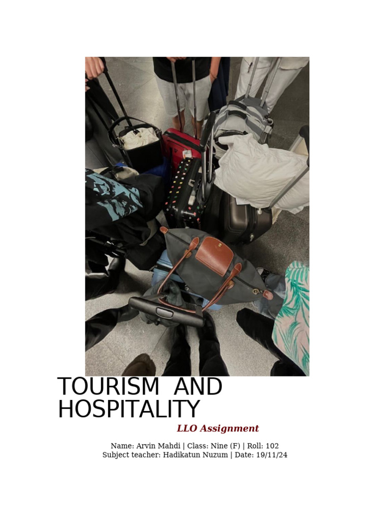 TOURISM and HOSPITALITY | PDF | Tourism | Hotel