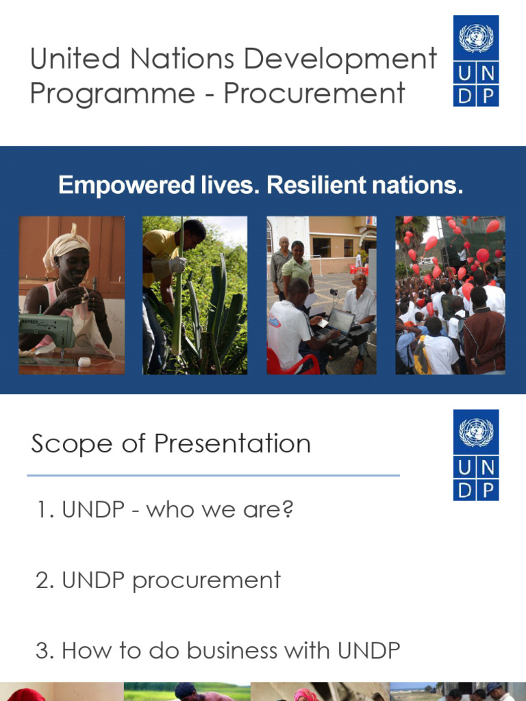 UNDP Presentation | PDF | United Nations Development Programme ...
