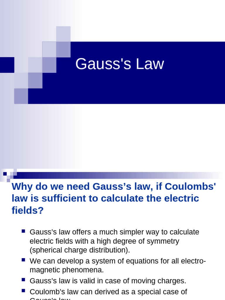 Gausss Law Pdf Flux Electric Field