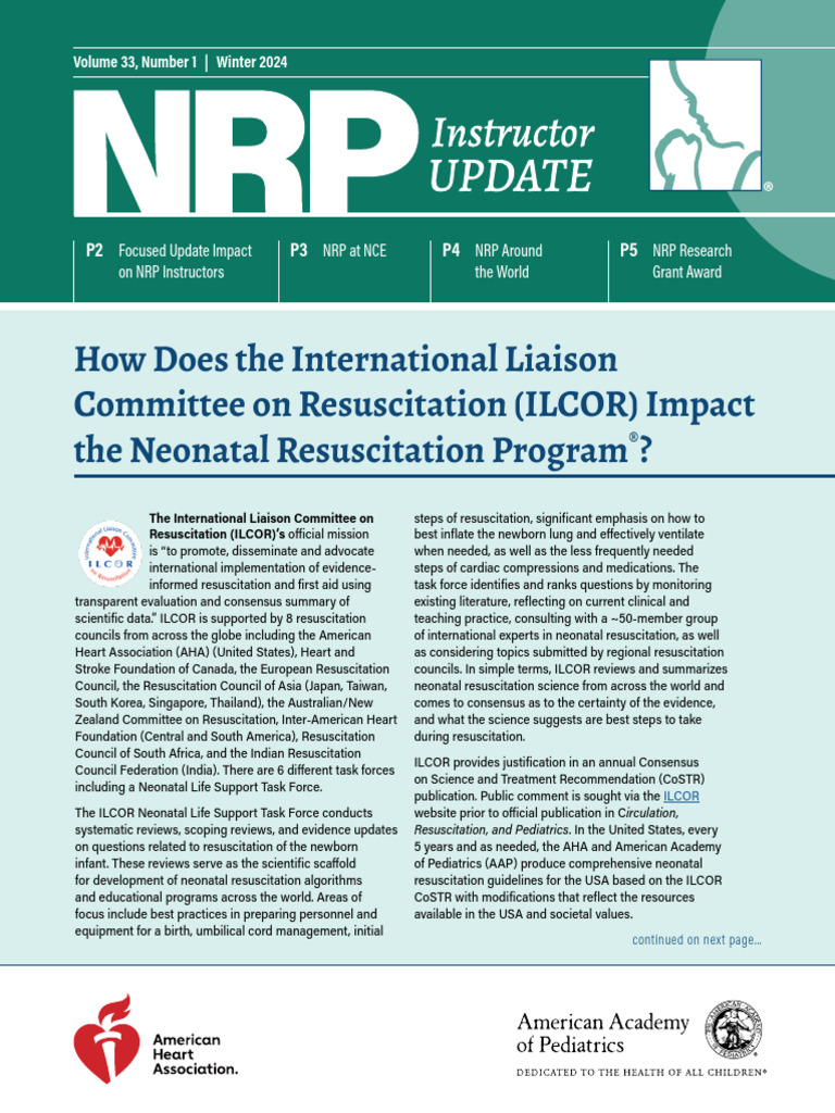 NRP Newsletter Winter 2024 - Digital | PDF | Cardiopulmonary Resuscitation | Preterm Birth