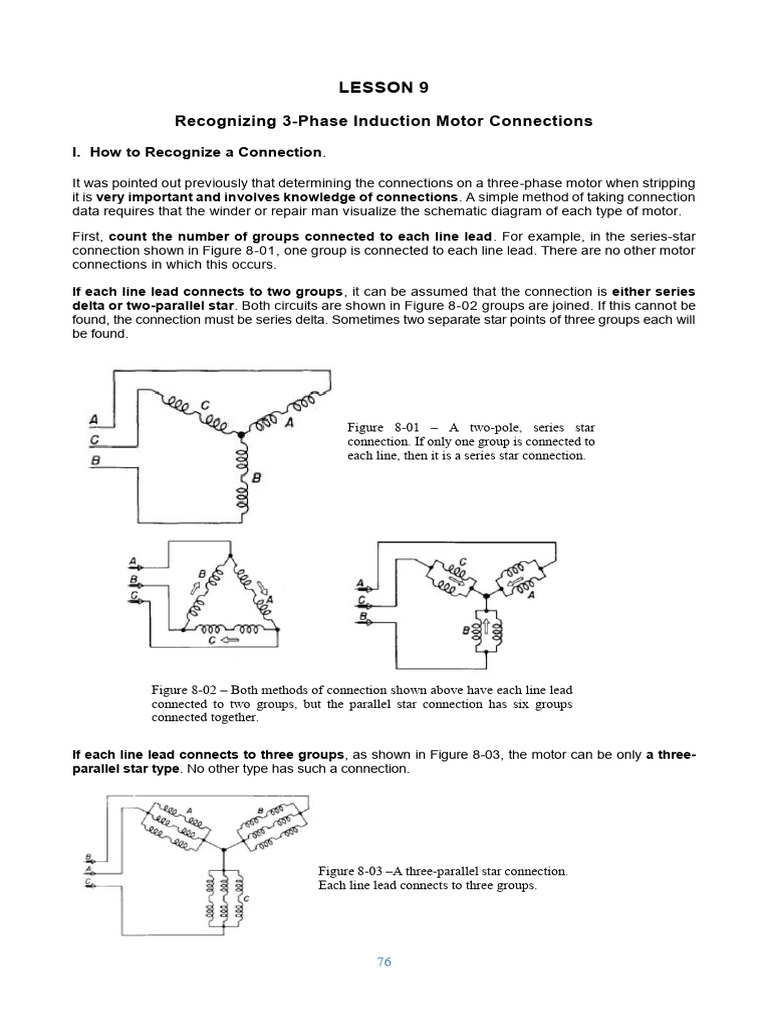 Lesson 9 How To Recognize Connection of Three Phase | PDF | Series And ...