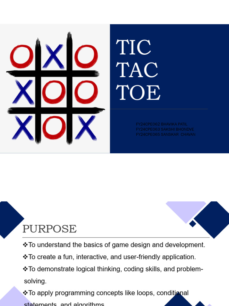 Tic Tac Toe | PDF