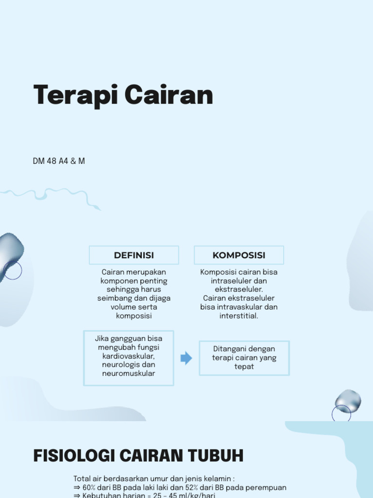 Terapi Cairan | PDF