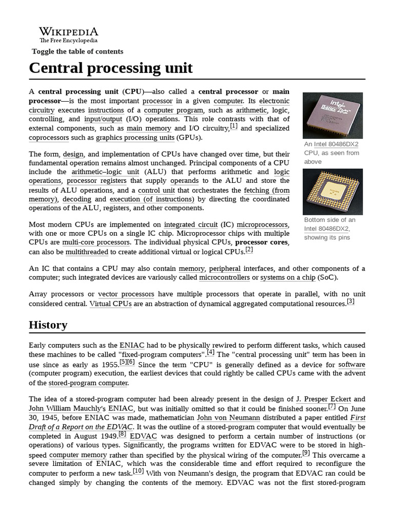 Central_processing_unit | PDF | Central Processing Unit | Cpu Cache