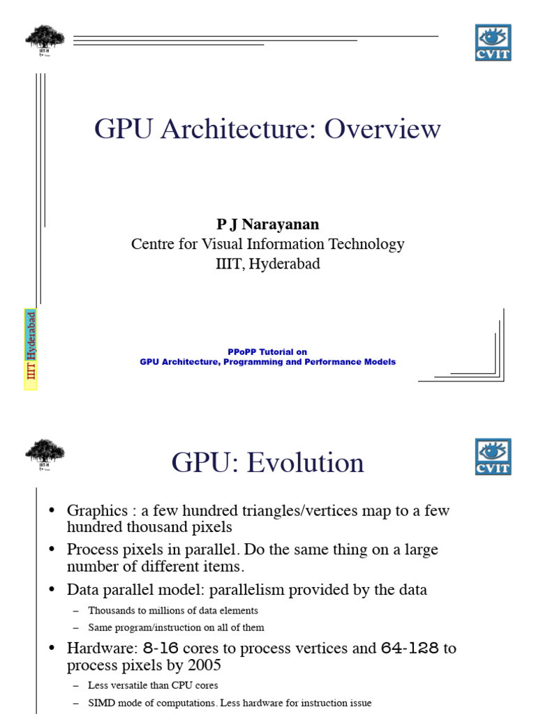 Gpu Architecture | PDF | Shader | Graphics Processing Unit Gpu Architecture | PDF | Shader | Graphics Processing Unit