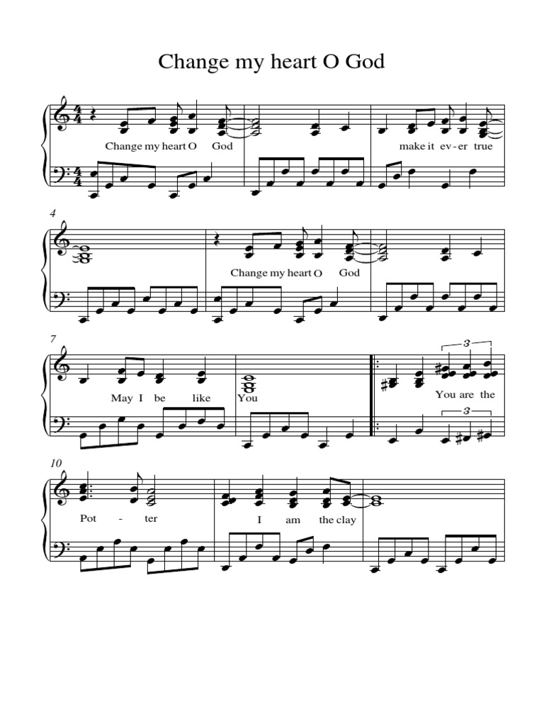 Change My Heart O God