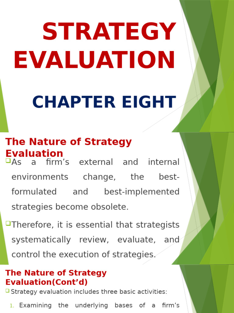 Strategy Evaluation and Control Methods | PDF | Evaluation | Investing