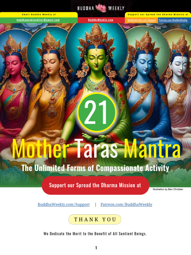 21-Taras-Mantras-low | PDF | Mantra | Indian Religions