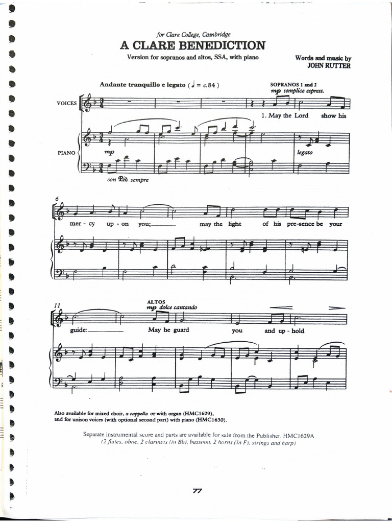 A Clare Bediction | PDF