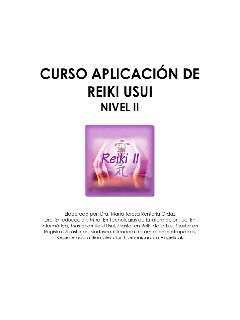 Manual de Reiki Nivel Ii | PDF | Conciencia | Reiki