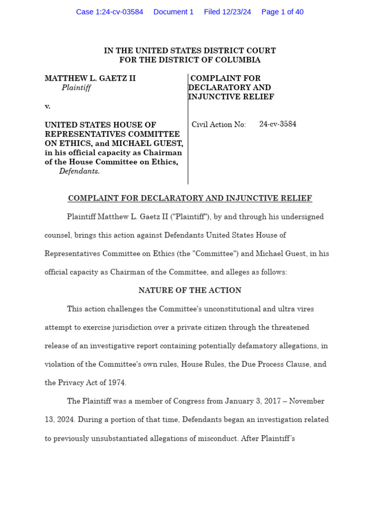 Gov.uscourts.dcd.275994.1.0 | PDF | Injunction | Standing (Law)