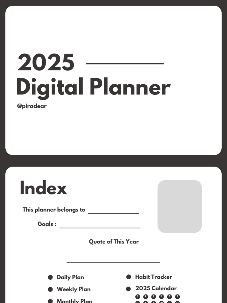 Planner 2025 | PDF