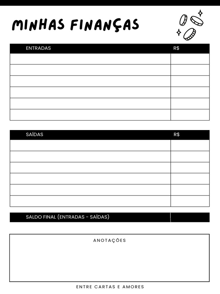 Planner Financeiro Modelo 2024 | PDF