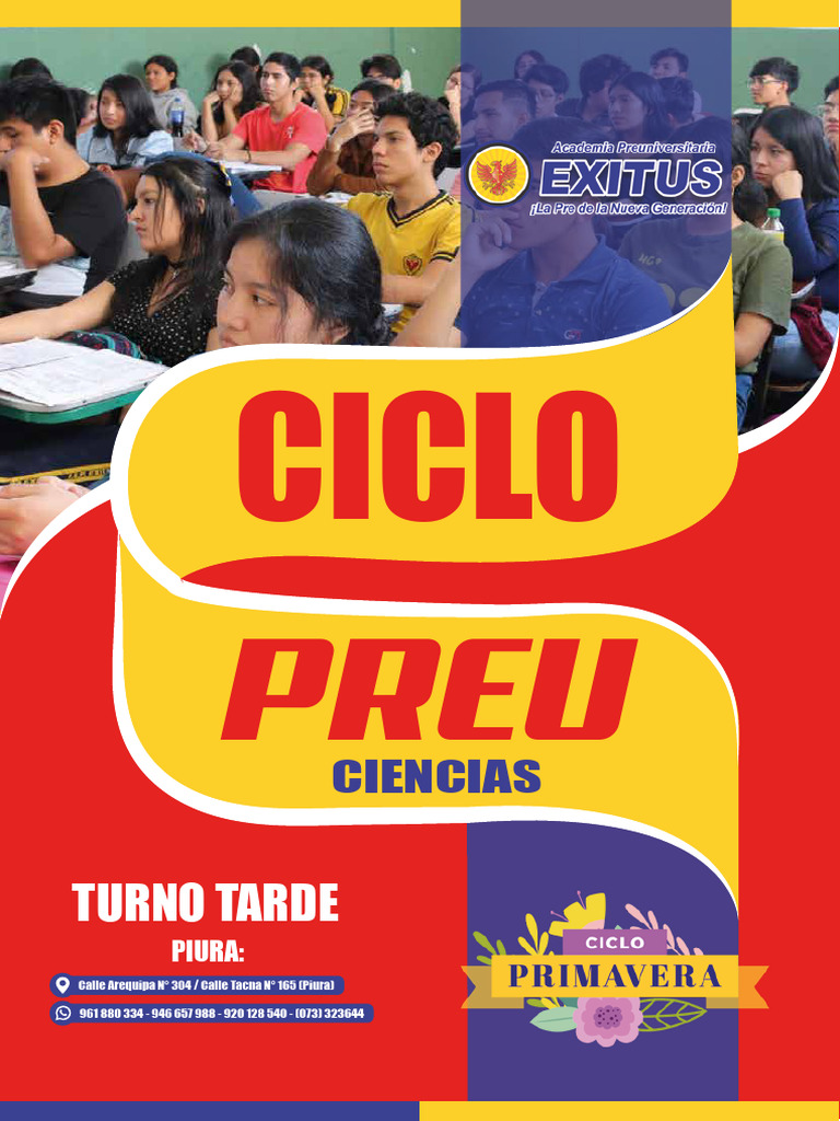 Ciclo Preu Ciencias Tarde 2024 | PDF | Science