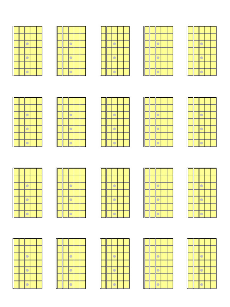 Diagramme Vierge Guitare Accords | PDF
