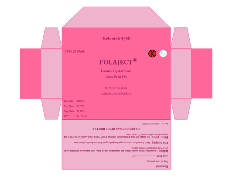 Kemasan Vial Asam Folat | PDF