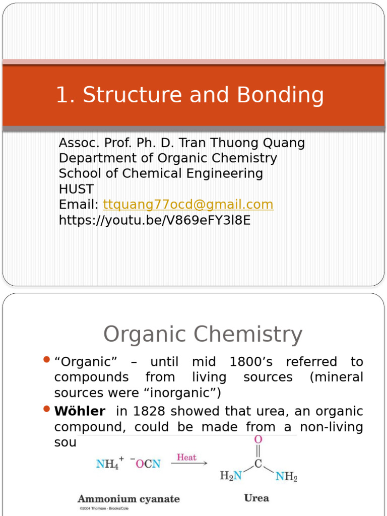 Chapter I Structure and Bonding | PDF | Molecular Orbital | Chemical Bond