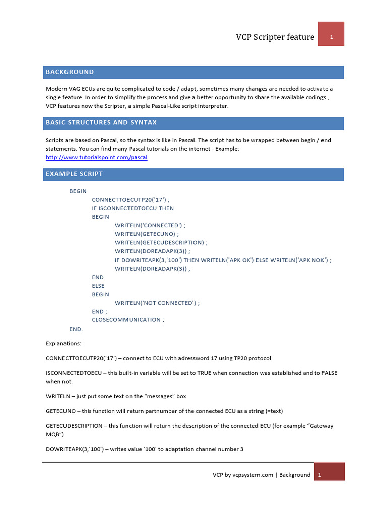 vcp_scripter | PDF | Boolean Data Type | String (Computer Science)