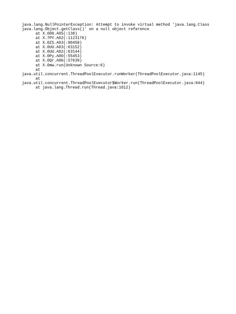 Java NullPointerException Debugging Guide | PDF